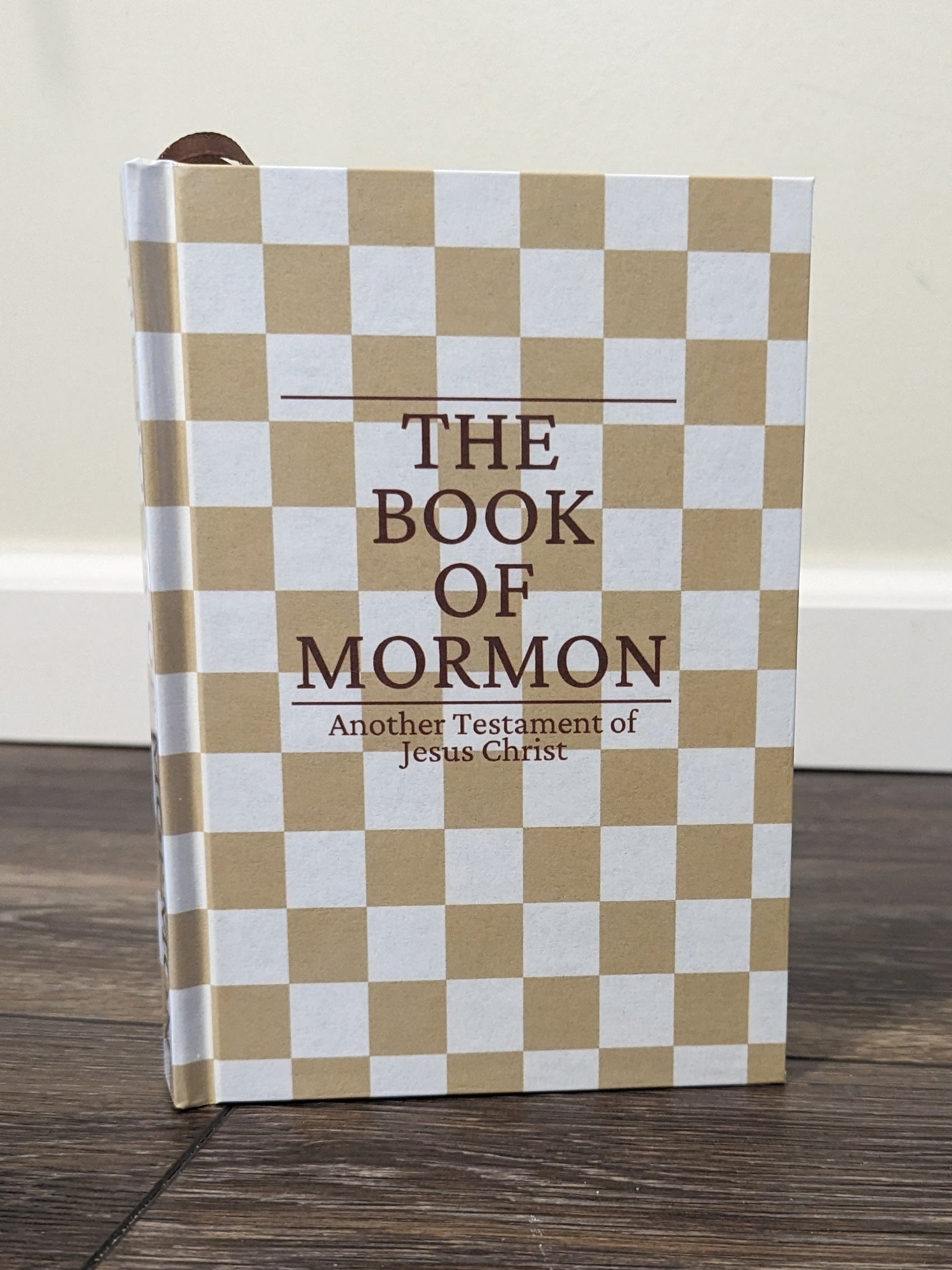 Hardcover Handmade Book of Mormon Checkered – Book of Mormon Covers