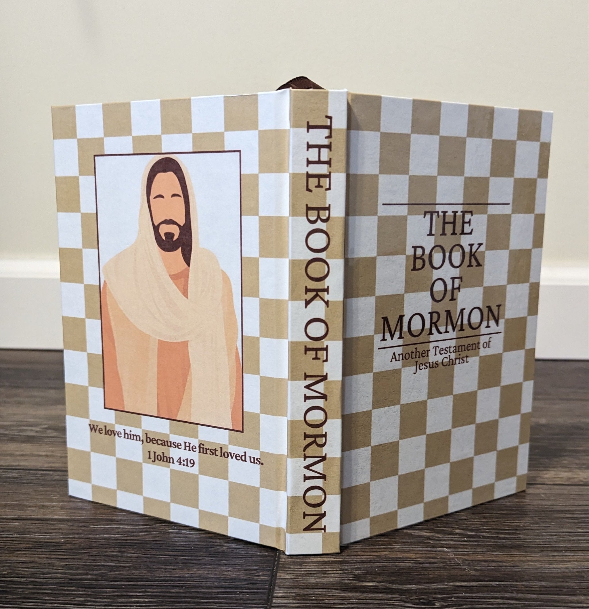 Hardcover Handmade Book of Mormon Checkered – Book of Mormon Covers